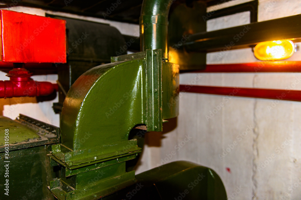 MINSK, BELARUS - MAY 4, 2018: Interior of a Militar Bunker, Historic ...