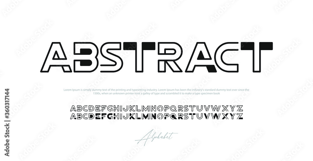 Modern alphabet letters font set. Awesome Custom Lettering Designs for ...
