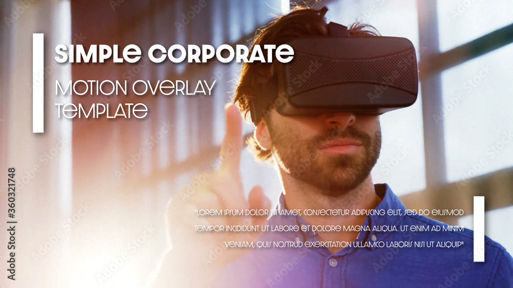 Simple and Corporate Overlay Stock Template | Adobe Stock