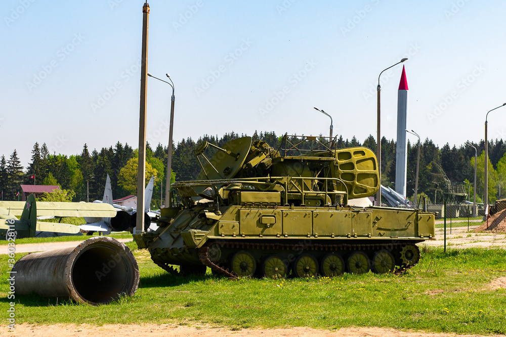 MINSK, BELARUS - MAY 4, 2018: Old tank, Historic cultural complex ...