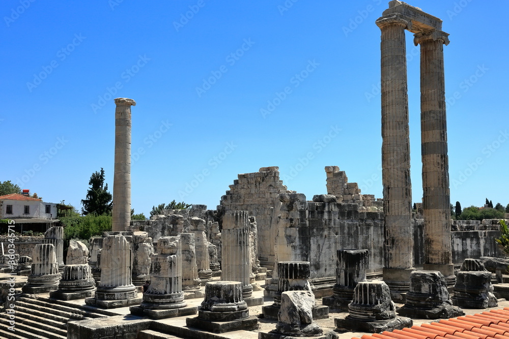 The ancient city of Didyma, Turkey. emple of Apollo built by the famous ...