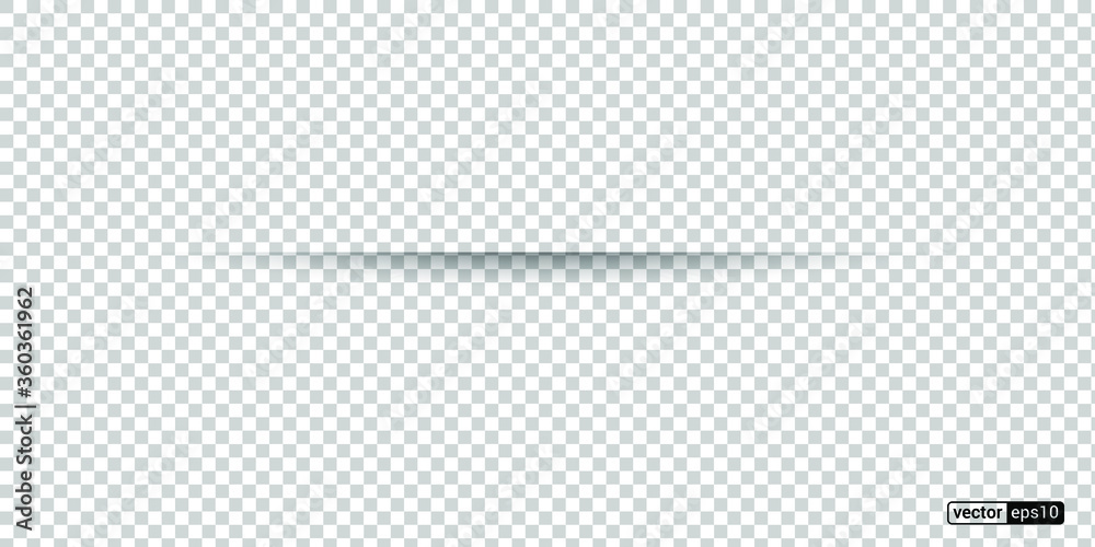 Vector realistic Cuts in paper sheet with a shadow on transparent ...