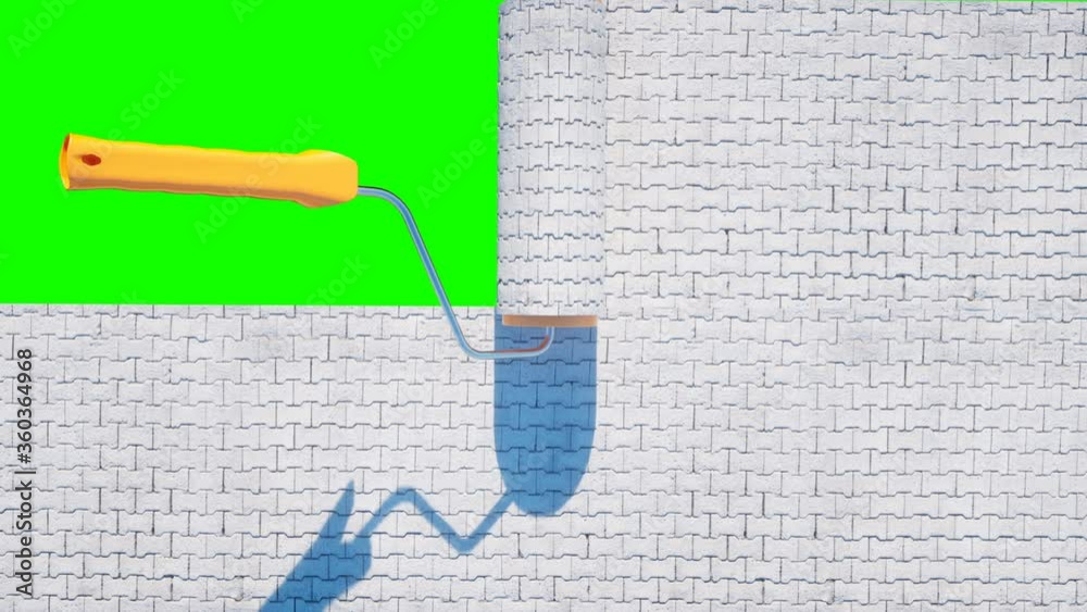 A roll of paving slab. Brush of paving slab. Building concept ...