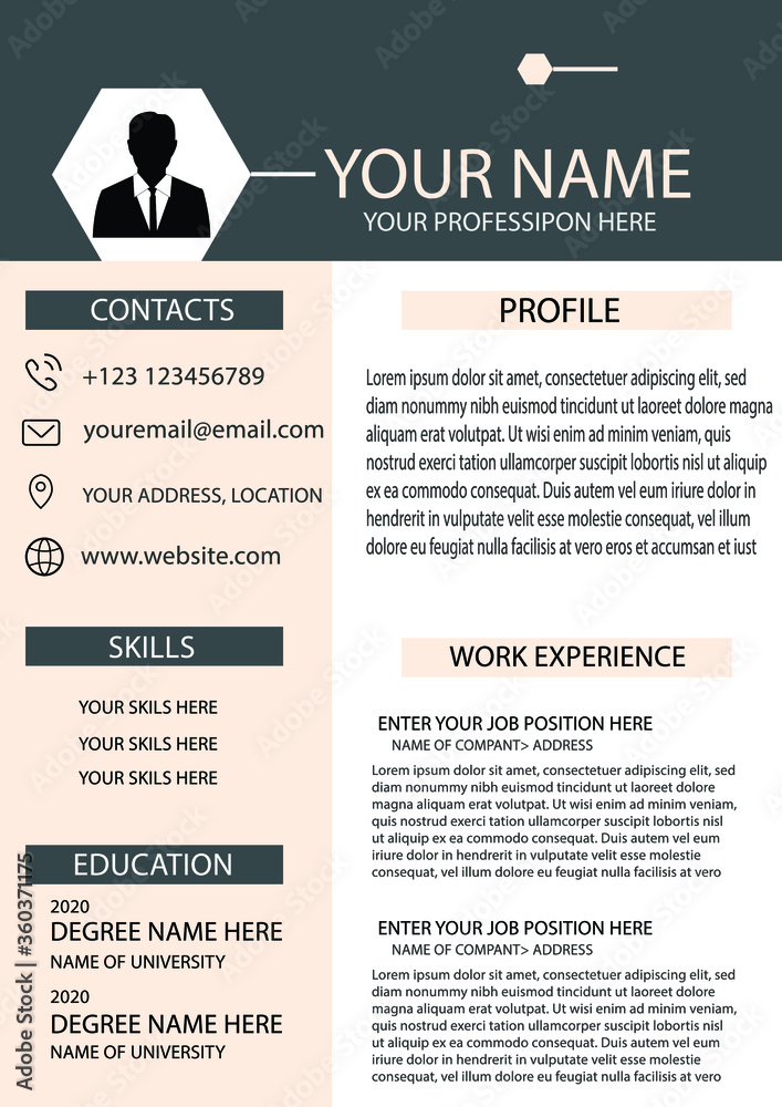 Curriculum Vitae Banner