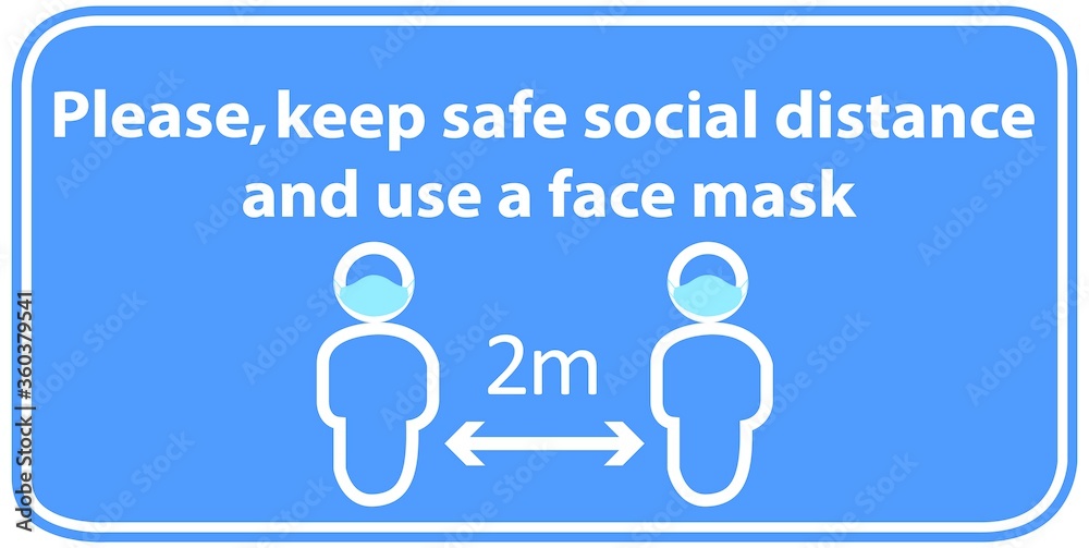 Social distancing concept for preventing coronavirus covid-19 with ...