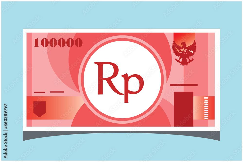 Vetor de Indonesian Rupiah Banknotes paper money vector icon logo ...