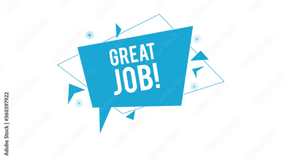 Great job! inspirational Stock Illustration | Adobe Stock