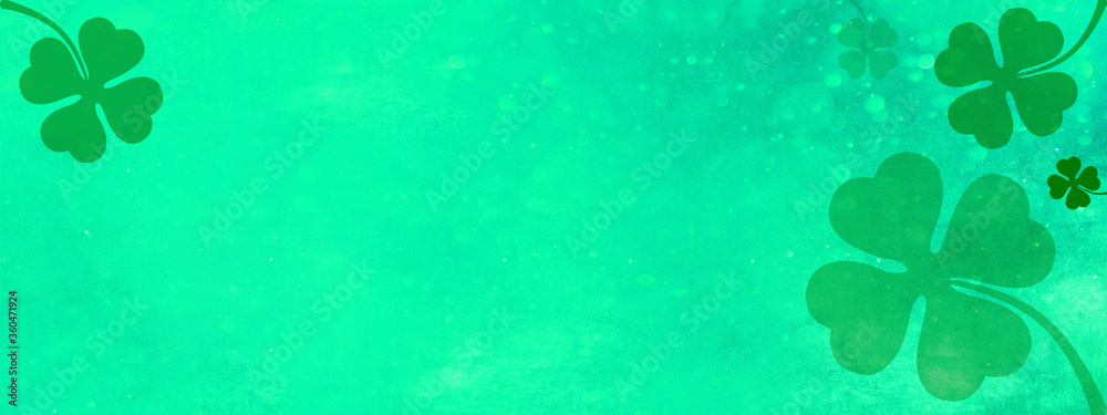 Good luck background banner panorama template - Abstract green texture ...