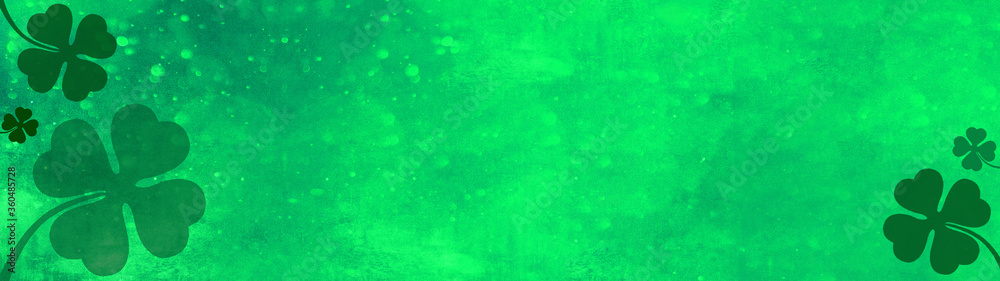 Good luck background banner panorama template - Abstract green texture ...