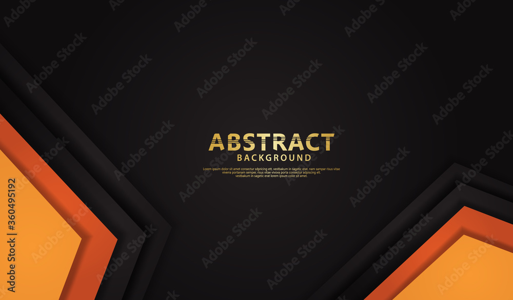 Overlap layers background with dark red gradations yellow and black background vector overlap ...