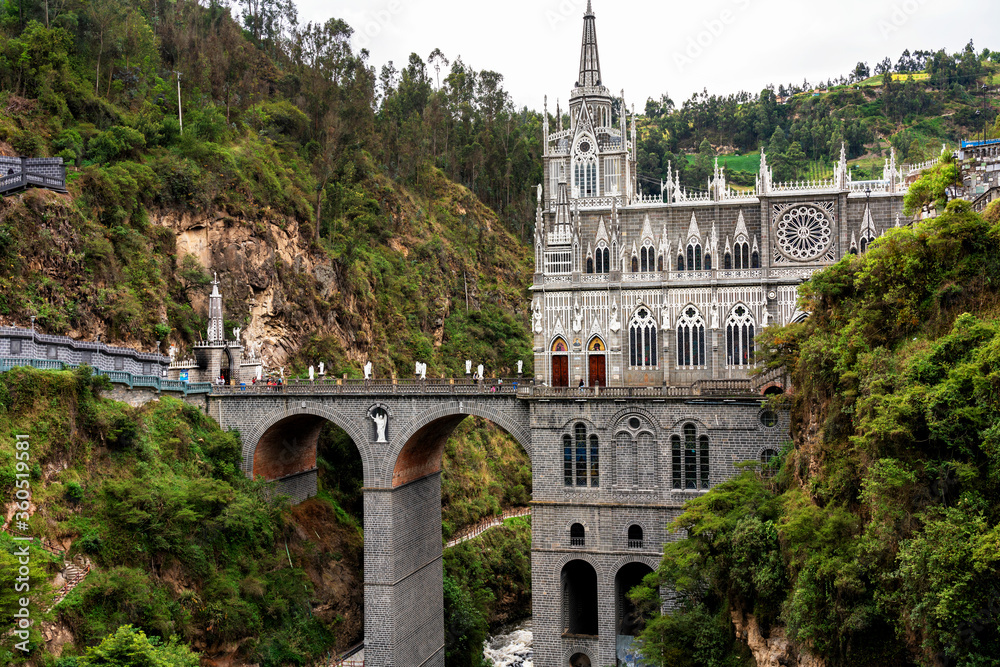 Foto de Most beautiful churches in the world. Sanctuary Las Lajas built ...