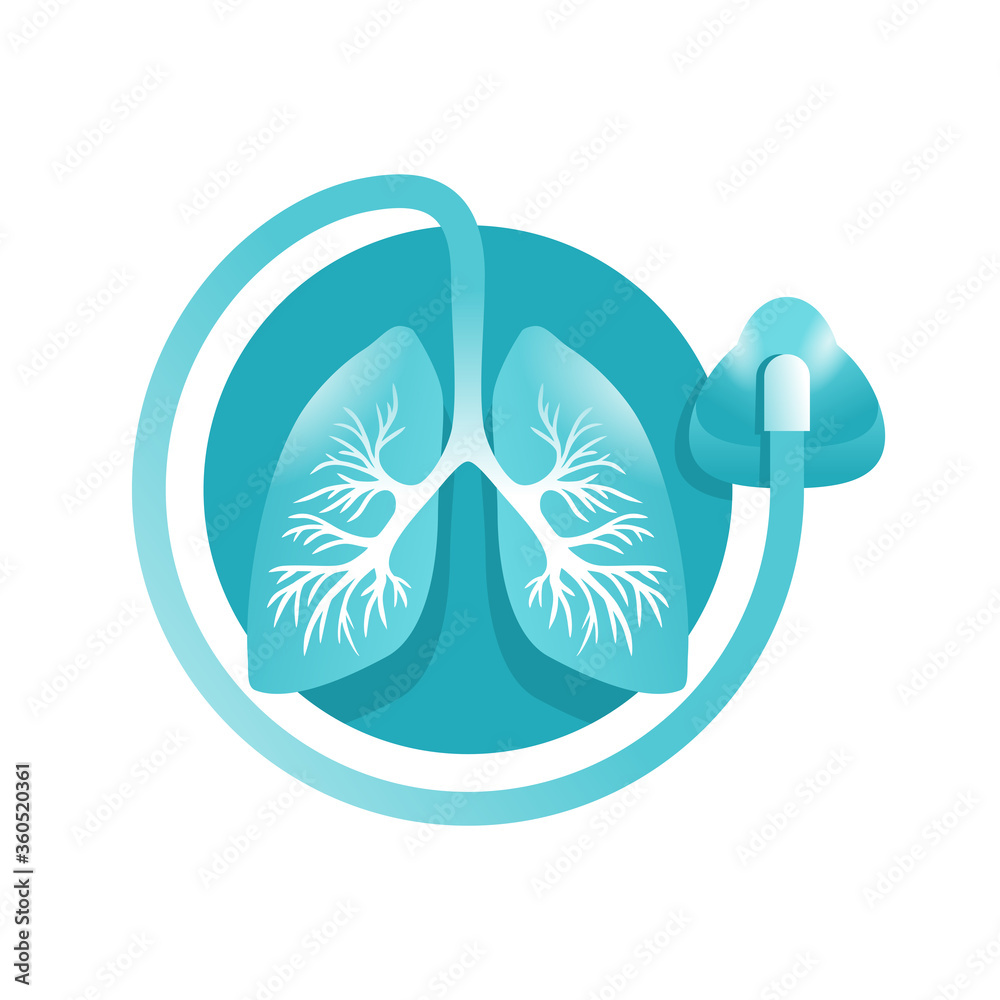 Ventilator icon - machine for mechanical ventilation of lungs - medical ...