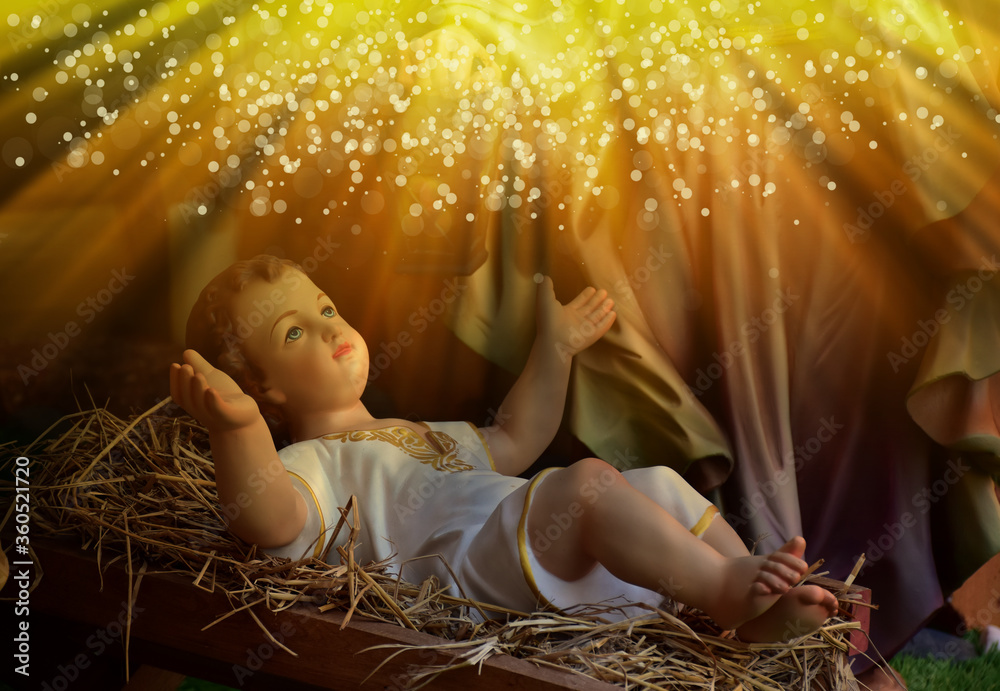 Statuettes of baby Jesus,The birthday of Jesus is a statuette of Maria ...