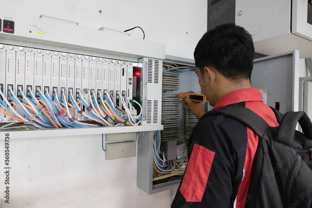 Maintenace private Automatic Branch eXchange (PABX) with extension line ...