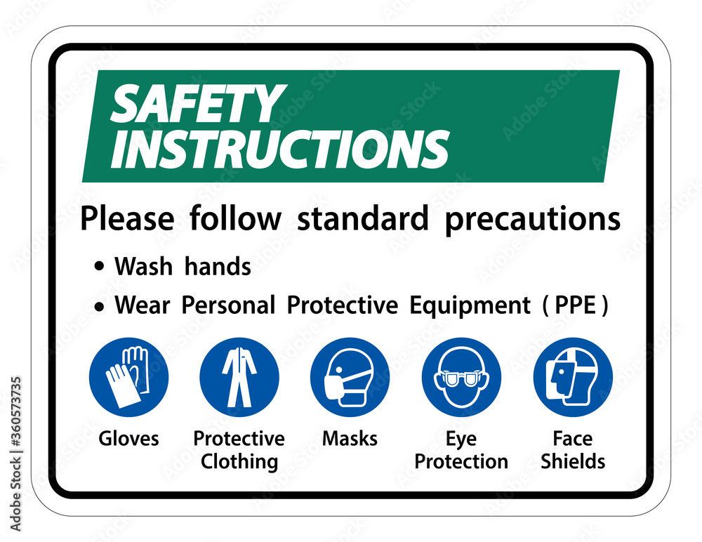 Safety Instructions Please follow standard precautions ,Wash hands,Wear ...