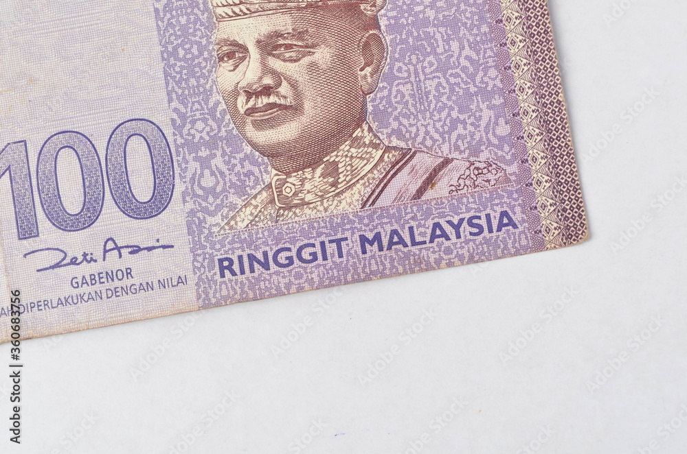 Fotka „Malaysia Currency (MYR) Ringgit Malaysia bank note. Close up on ...