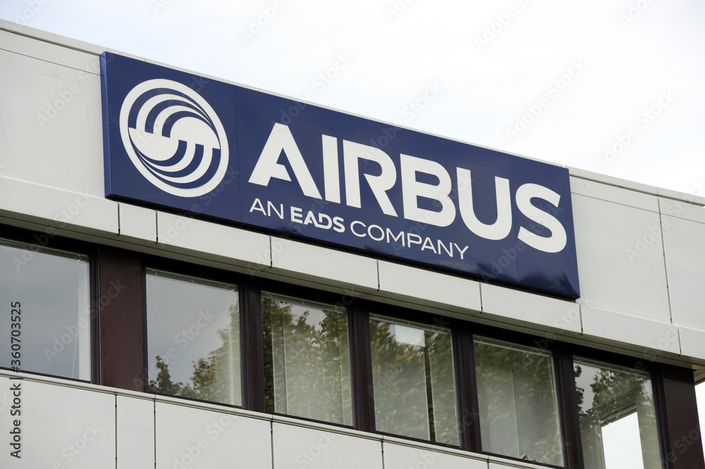 Hamburg /Germany - September 11, 2011: Airbus logo in Hamburg, Germany ...