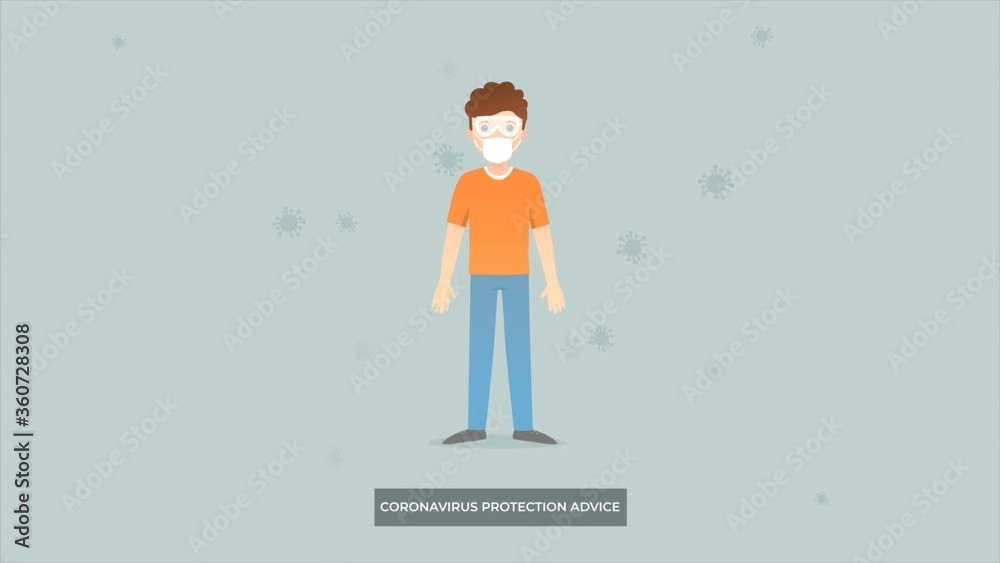 Coronavirus disease (COVID-19) protection advice for the public.Visual ...