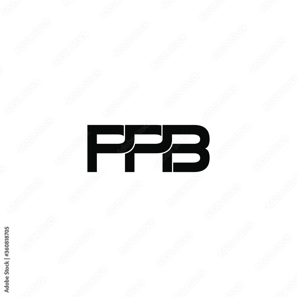ppb letter original monogram logo design Stock Vector | Adobe Stock