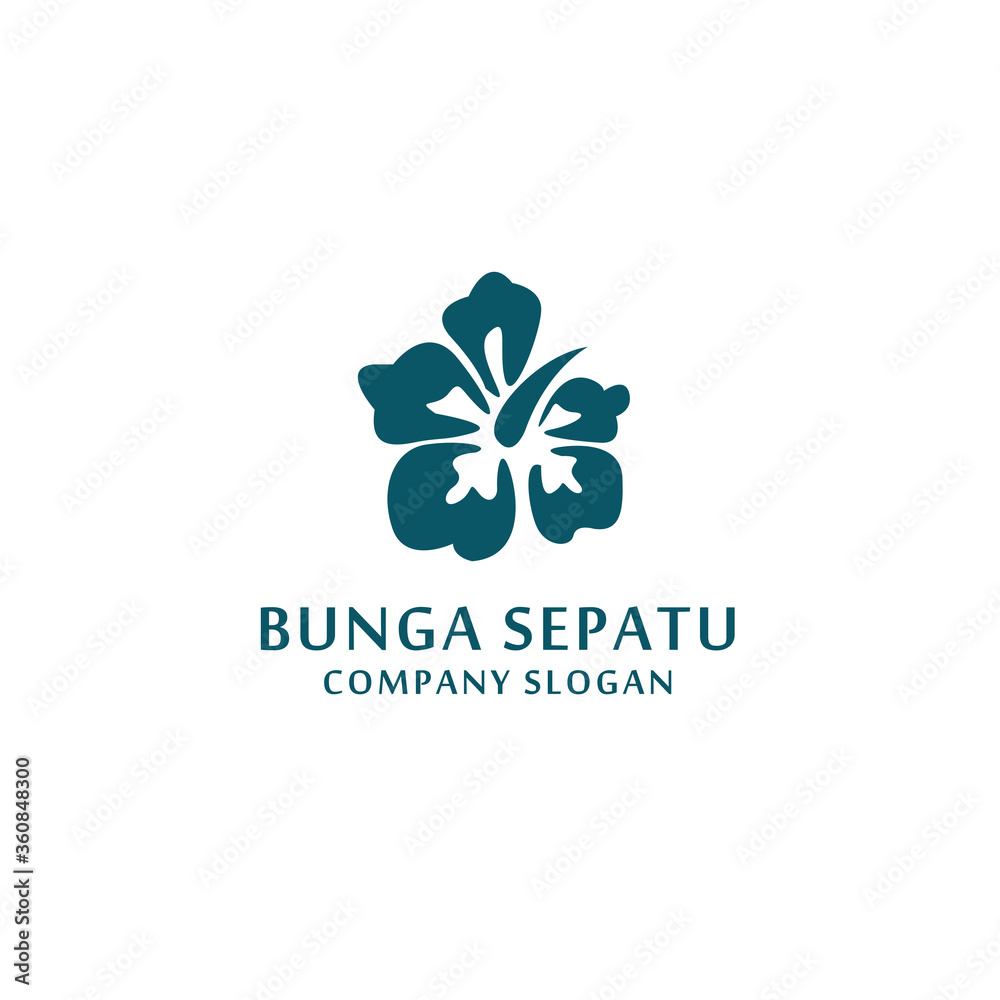 hawaiian flower logo design vector inspiration Stock Vector | Adobe Stock