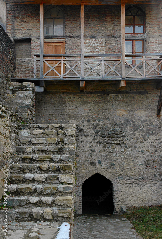 Fortress Batonis Tsikhe ("Fortress of Master") built in the 17th ...