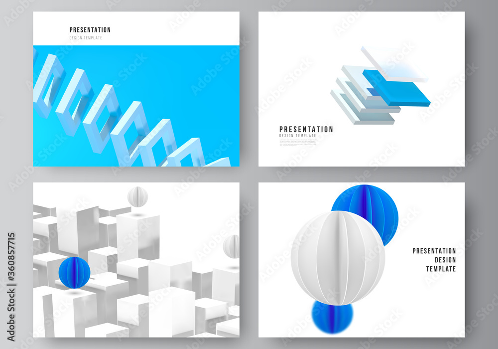 Vector layout of presentation slides design templates, template for ...