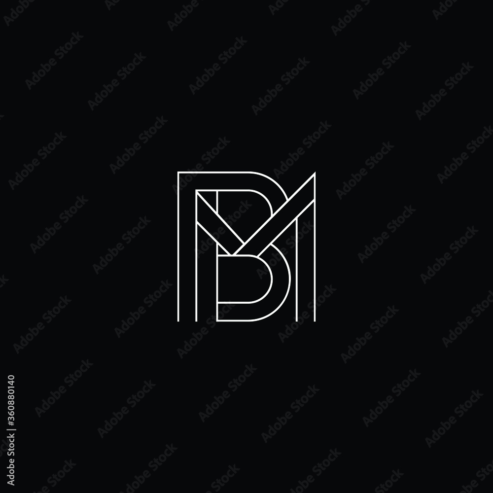 Professional Innovative Initial MB logo and BM logo. Letter BM MB LOGO ...