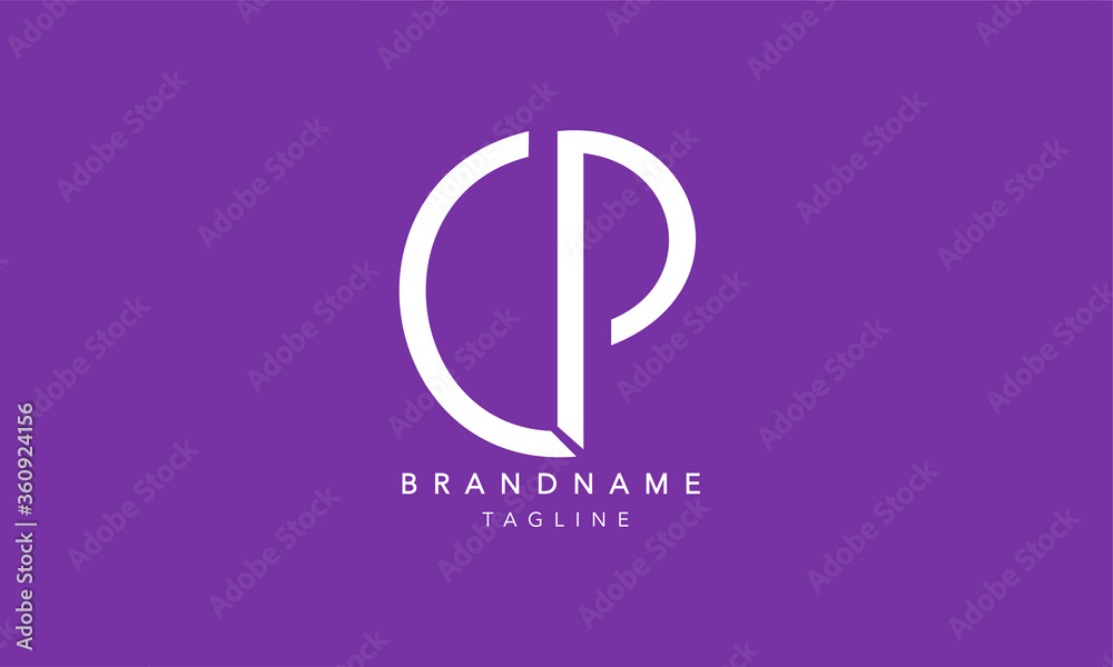 Alphabet letters Initials Monogram logo CP, PC, C and P Stock Vector ...