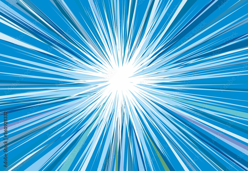 Comic pop art flash background. Cartoon vector illustration of a ...