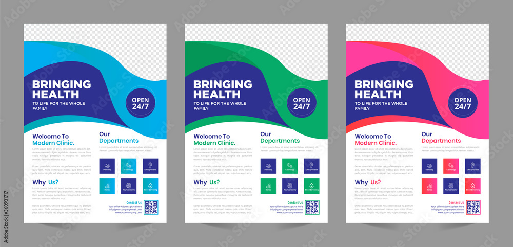 Medical Business Flyer poster pamphlet brochure cover design layout ...