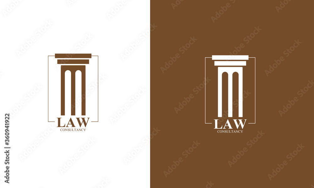 Law consultancy firm logo design, law firm logo design template Stock ...