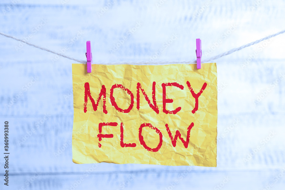 Word writing text Money Flow. Business photo showcasing it is an ...