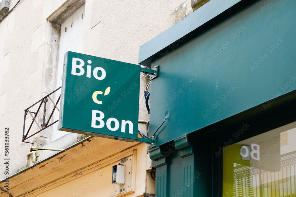 Bio c 'Bon logo sign of supermarket grocery store for commercial ...