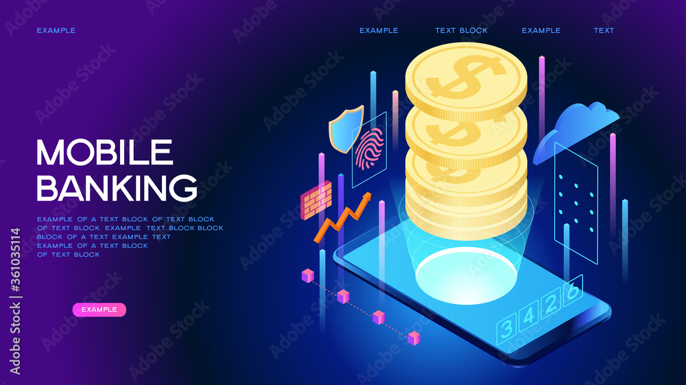 People using computer for online banking and accounting. Mobile banking ...