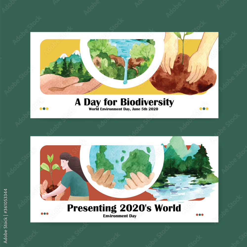 Billboard template design for World Environment Day.Save Earth Planet ...
