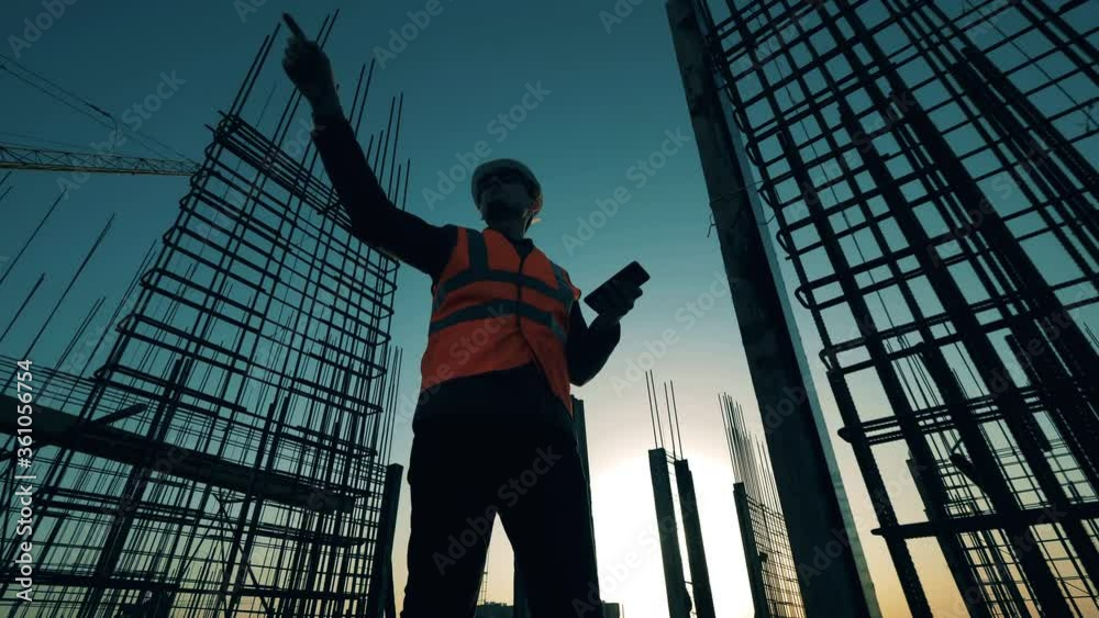 Construction industry, construction project, building process during ...