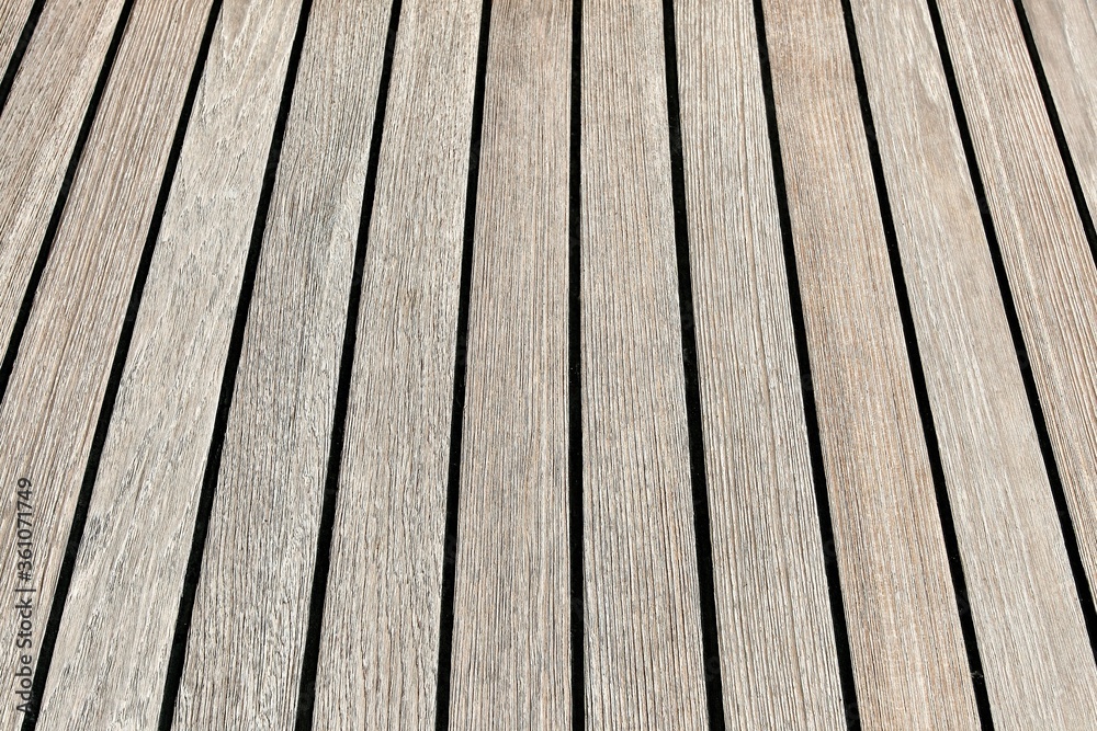 Teak deck Board wood texture. Wood pattern. Сlose up Background. Larch ...