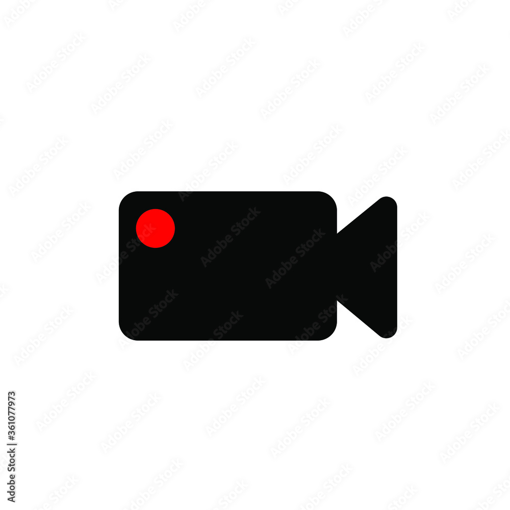 Video camera icon in modern design style for web vector image Stock ...