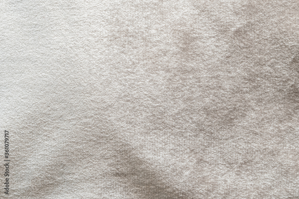 Beige velvet background or velour flannel texture made of cotton or ...