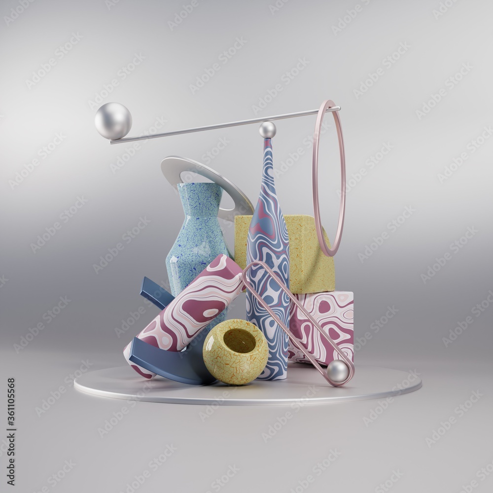 3D Rendering Futuristic Abstract Background Stock Illustration | Adobe ...