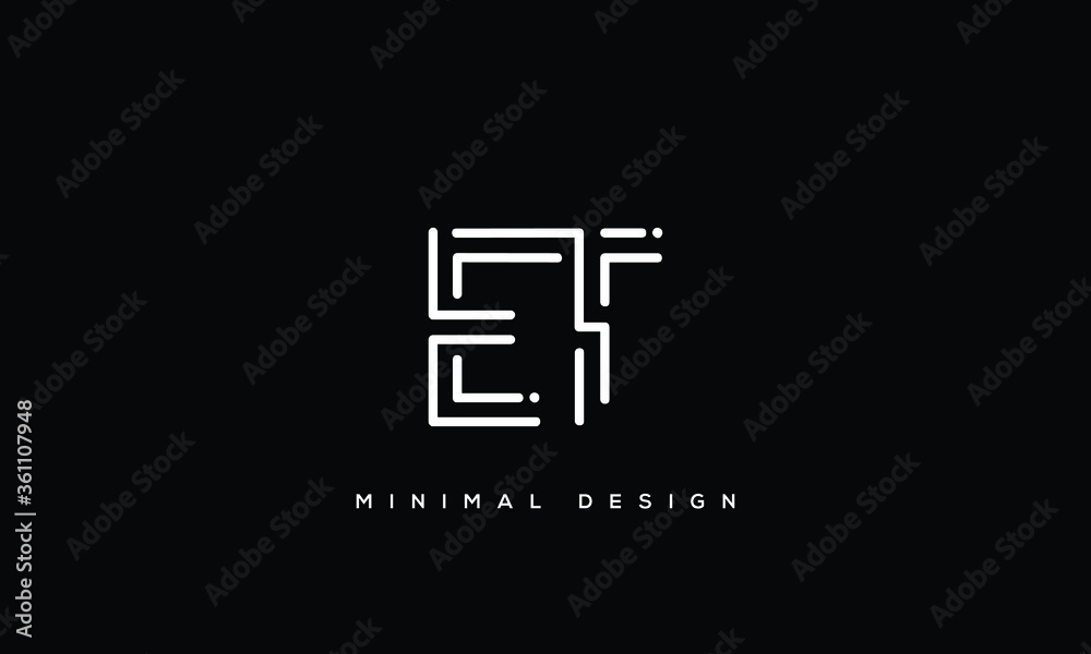 ET letter logo alphabet monogram icon symbol Stock Vector | Adobe Stock