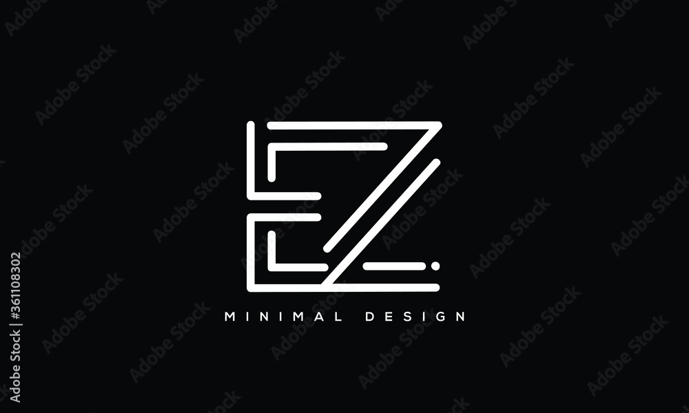 EZ letter logo alphabet monogram icon symbol Stock Vector | Adobe Stock