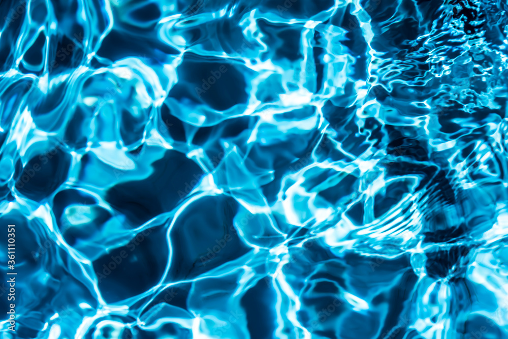 Repeating summer pattern of photographed, living water surfaces in a ...