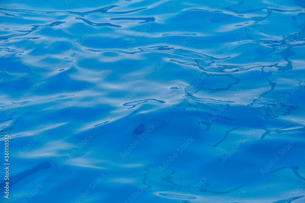 Repeating summer pattern of photographed, living water surfaces in a ...