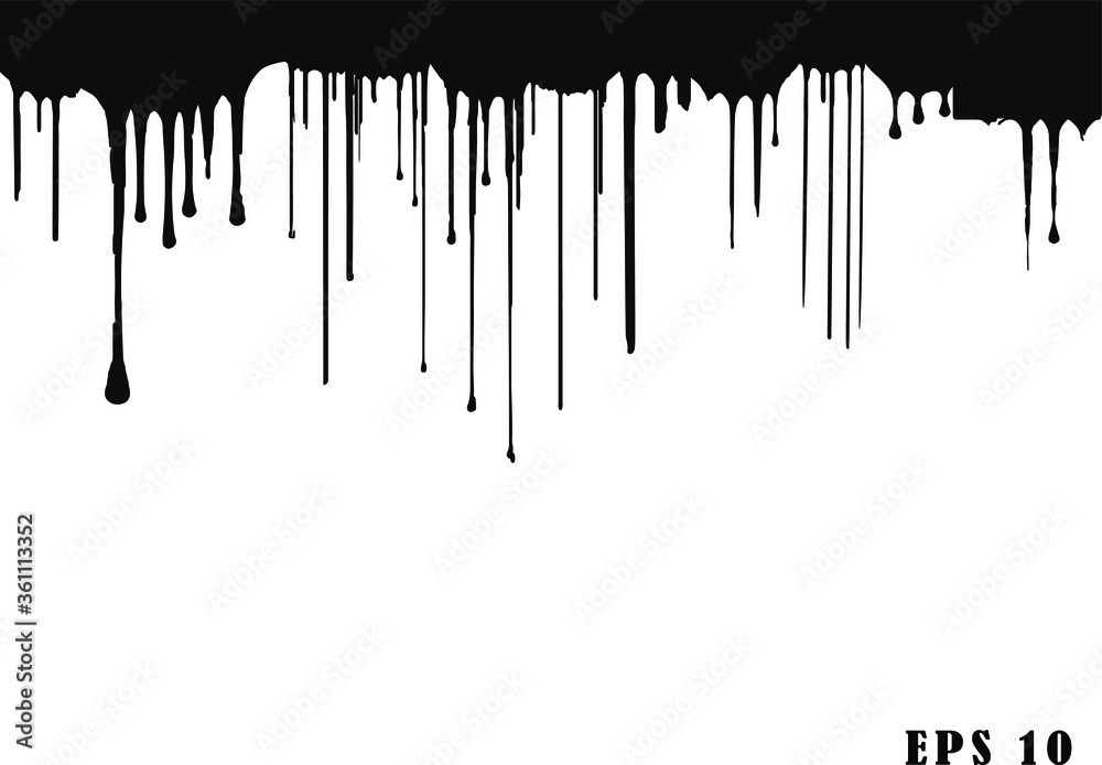 Dripping paint drips background. Excellent drips illustration ...