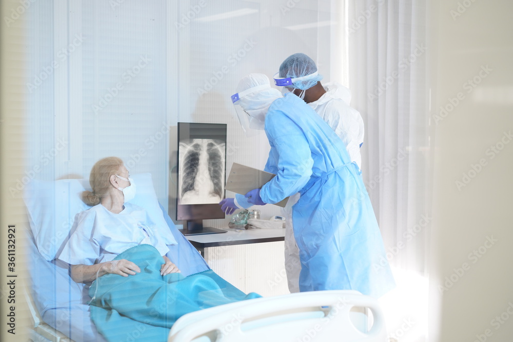 covid 19 coronavirus disease control experts and doctor treating ...