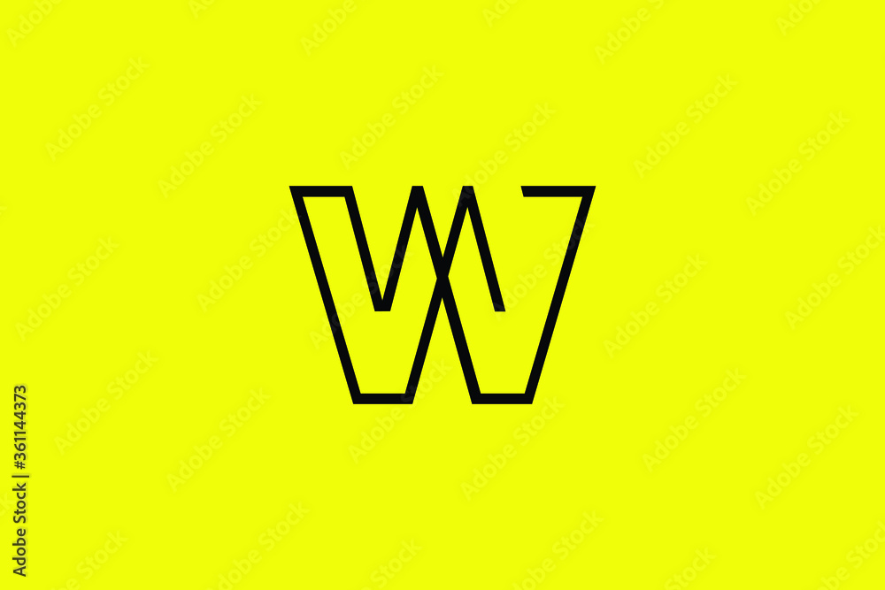 Professional Innovative Initial WM logo and MW logo. Letter W WW ...