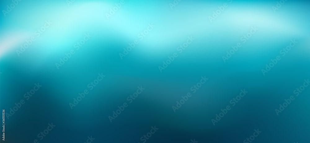 Abstract blue gradient background. Blurred water backdrop. Vector ...