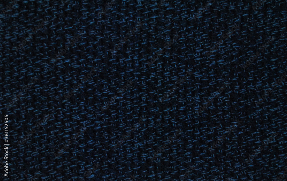 Dark blue fabric texture. Textile background. The background is ...
