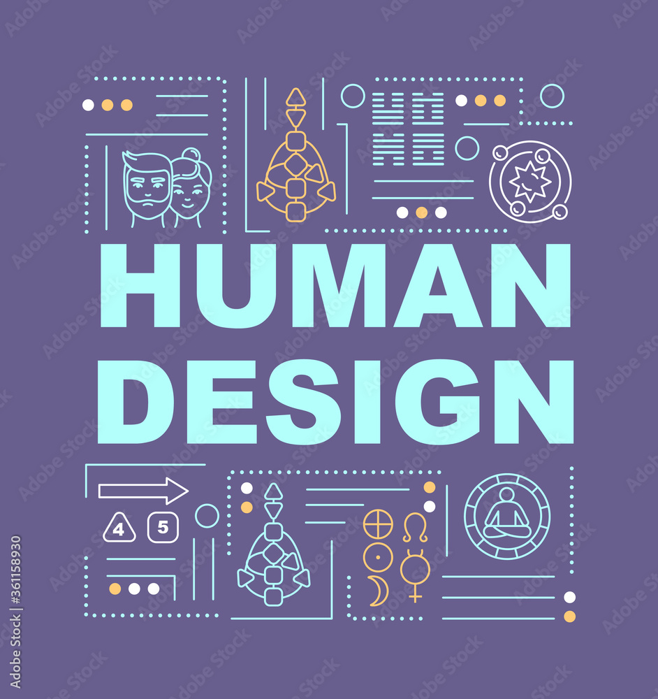 Human design system word concepts banner. Self awareness. Spiritual ...